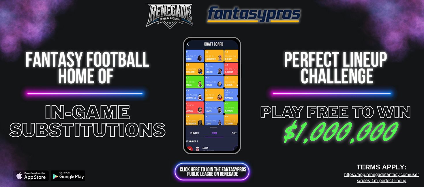 Renegade Fantasy Football: 2nd Chance League – Perfect Lineup Challenge ...