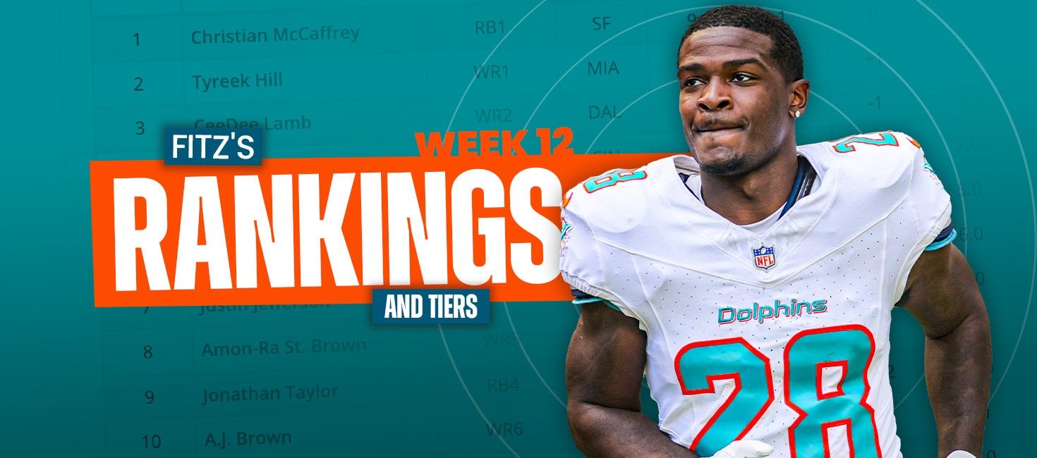 Fantasy Football Rankings, Tiers & Start/Sit Advice (Week 12) | FantasyPros