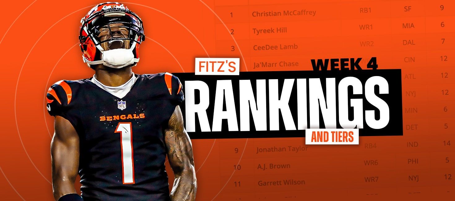 Fantasy Football Rankings, Tiers & Start/Sit Advice (Week 4) | FantasyPros