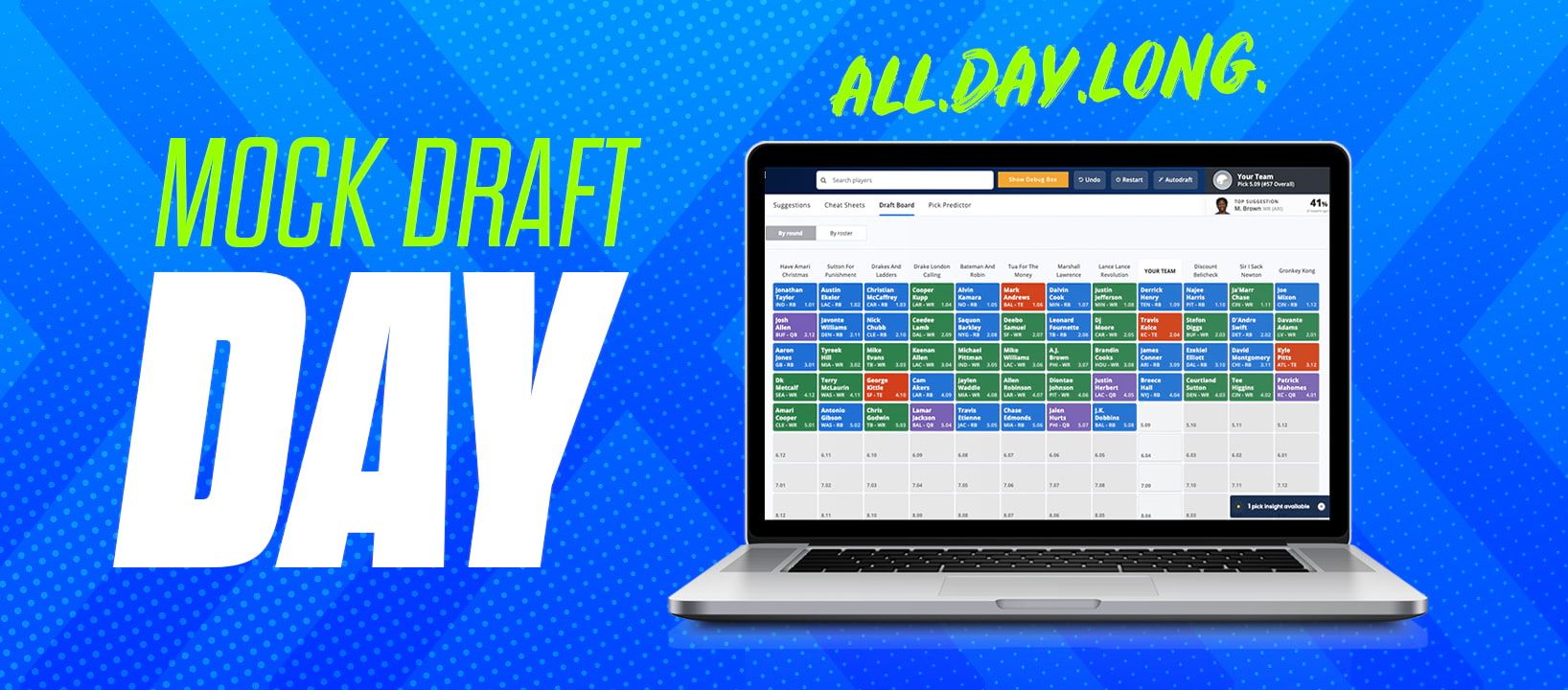 FantasyPros Mock Draft Day 2022!