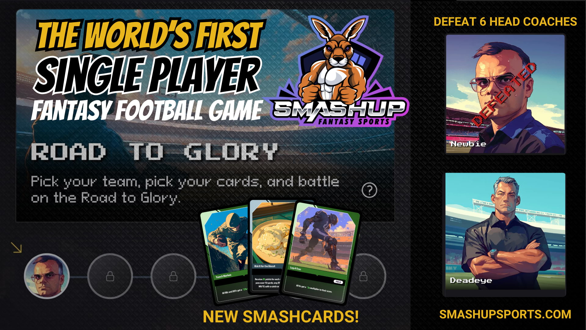 Single Player Fantasy Football is Here at SmashUp Fantasy Sports ...